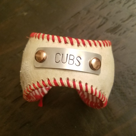 UniquelyNatalieDsign | Jewelry | Vintage Chicago Cubs Baseball Cuff ...